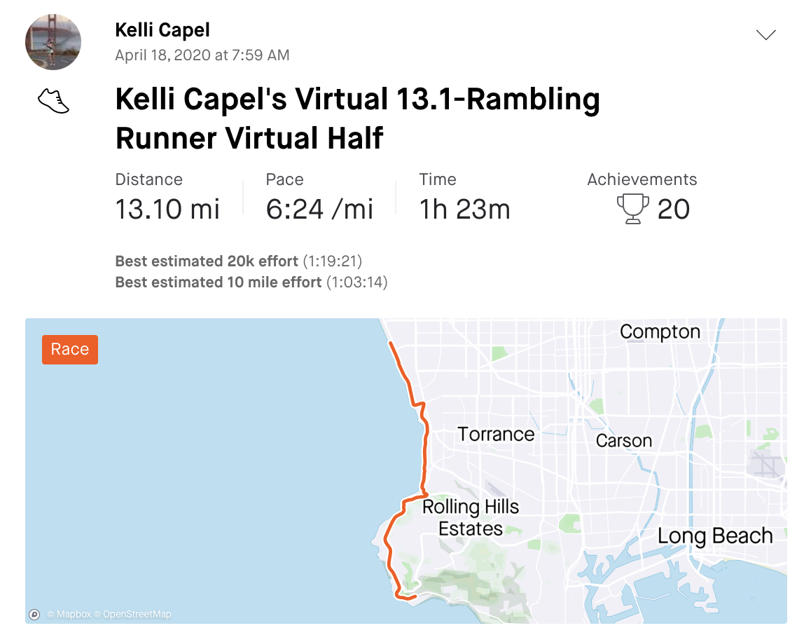 Virtual Half-Marathon Recap – This Mama Needs Grace