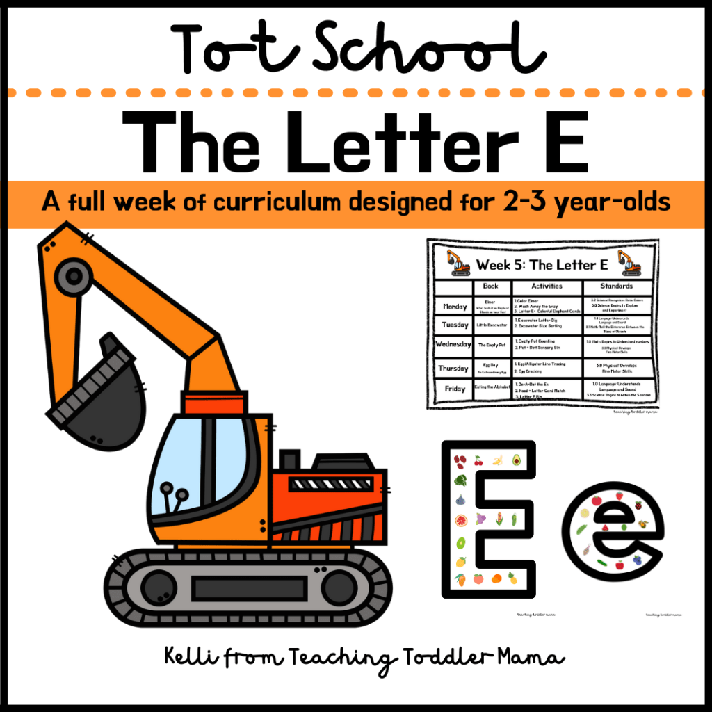 Tot School: The Letter E – This Mama Needs Grace