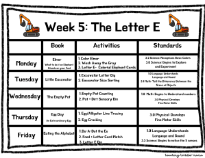 Tot School: The Letter E – This Mama Needs Grace